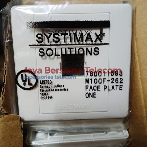 Jual Faceplate Systimax 1Hole/ Frame 1 Lobang Original Systimax ...