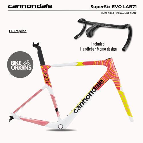 Jual Frameset Cannondale SuperSix EVO LAB71 EF Replica + Handlebar Momo ...