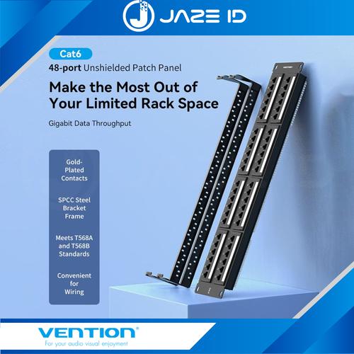 Jual Vention Network Patch Panel Gigabit Ethernet LAN RJ45 Wall ...