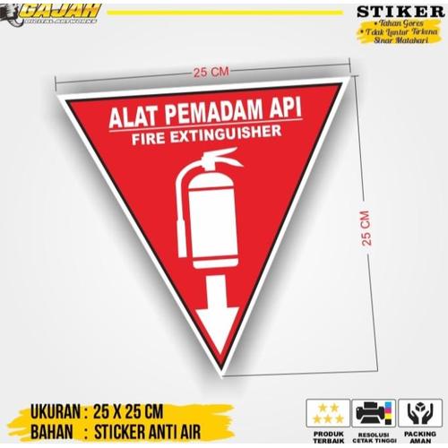 Jual ORIGINAL Stiker Petunjuk APAR / Sticker Petunjuk APAR / Simbol ...