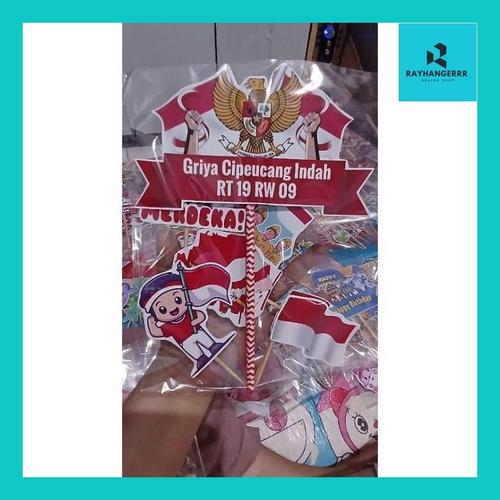 Jual Ray || Topper Kue Tumpeng Dirgahayu Kemerdekaan 17 Agustus Custom ...