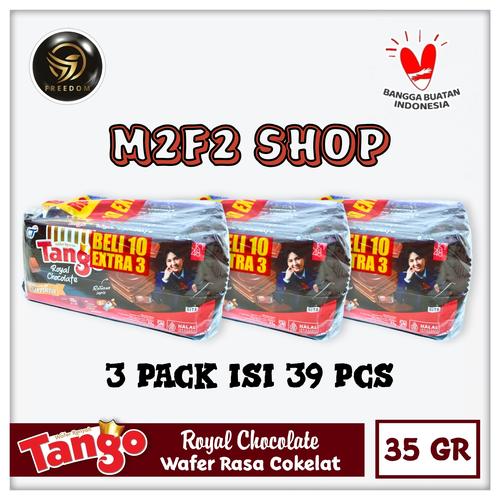 Jual Tango Wafer Royal Chocolate | Krim Cokelat Sachet 39 gr (Harga 3 ...