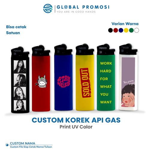 Jual Korek Api Gas Custom M2000 Warna Hitam Putih Biru Merah Kuning ...