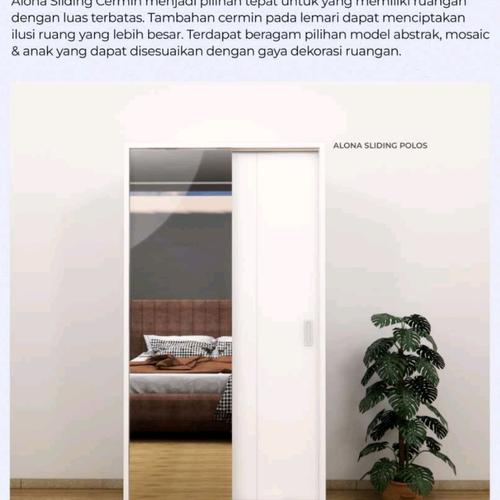 Jual Lemari Baju Anak Karakter 2 Pintu Sliding UPVC Carlona (Anti Rayap) - abstract 4, Cokelat ...