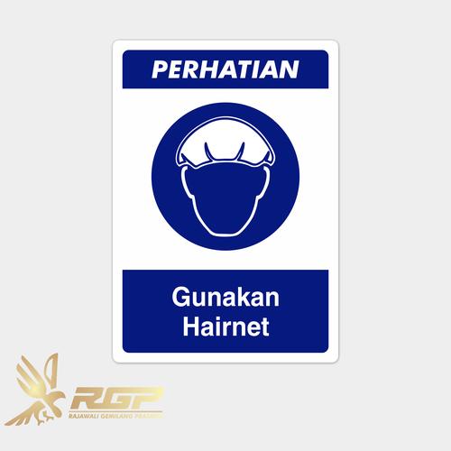 Jual Rambu APD Gunakan Hairnet Aluminium - Alumunium 1.2mm, 40x30cm ...