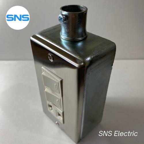 Jual Saklar Seri Stopkontak National Panasonic Frame/Cover Stainless ...
