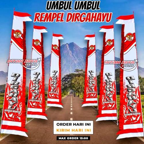 Jual BENDERA UMBUL UMBUL DIRGAHAYU MERAH PUTIH ISI 20 PCS(1 KODI ...