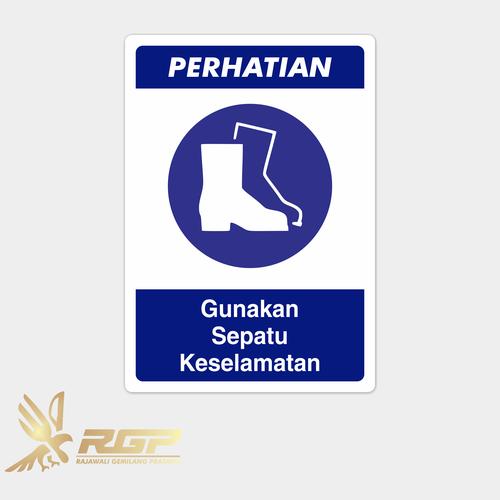 Jual Rambu APD Gunakan Sepatu Keselamatan Allumunium - Alumunium 1.2mm ...