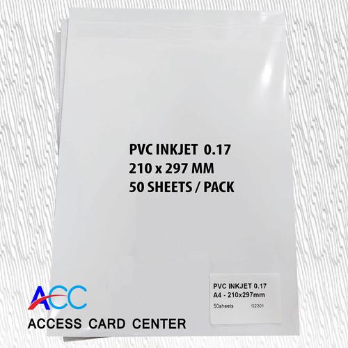 Jual PVC ID CARD INKJET SHEETS 0.17 A4 210 x 297 MM 50 SHEETS /PACK ...