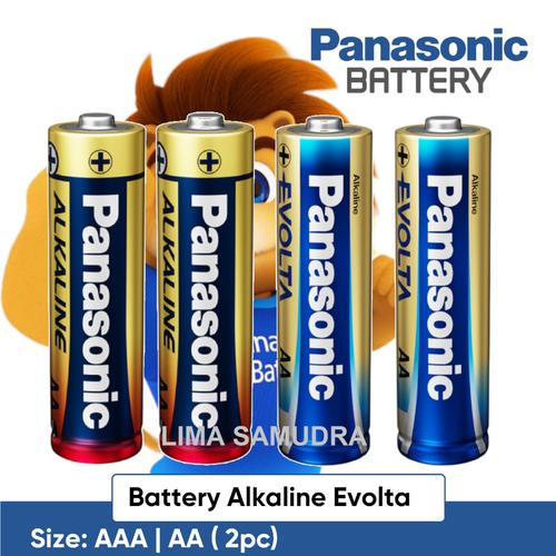 Promo Panasonic Baterai Alkaline|Evolta AA (A2) | AAA (A3) Battery ...