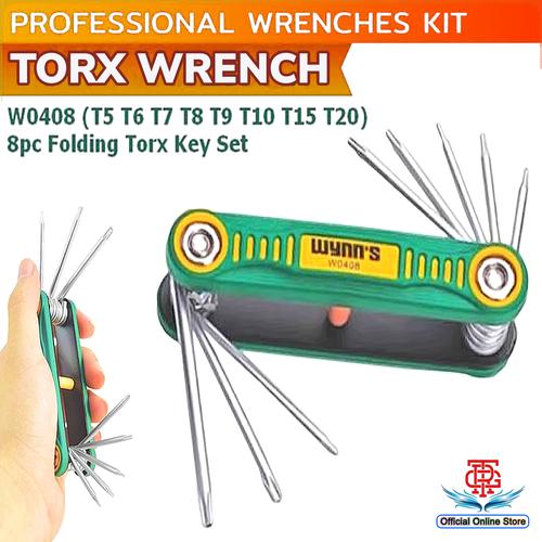 Jual Kunci L Lipat Panjang Pendek Bintang Set 8 Pcs Piece In 1 Buka ...