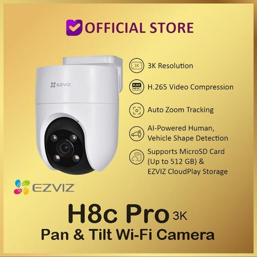 Promo Ezviz H8c Pro 3K 5MP Smart Home Pan & Tilt IP Camera CCTV Outdoor ...