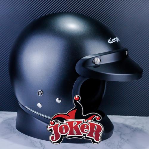 Jual CARGLOSS HELM CF RETRO | BLACK DOFF | HALF FACE CARGLOS ARMY ...
