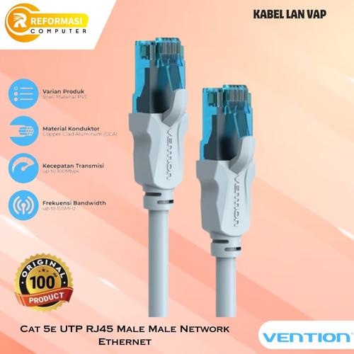 Jual Kabel LAN Vention VAP Cat.5e UTP RJ45 Male Male Network Ethernet ...