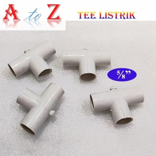 Jual tee 5/8"/tie 5/8 in/fitting te/tee pipa listrik putih 5/8 inch ...
