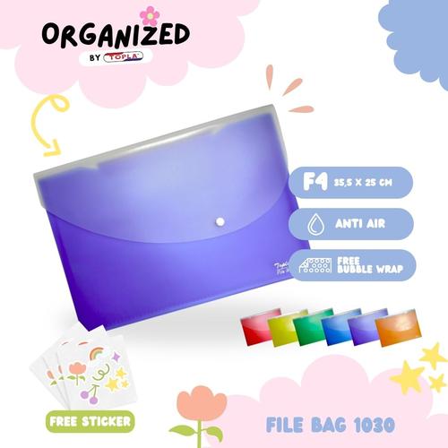 Jual TOPLA Dokumen File Folio F4 / Map Kancing Lucu Folio F4 / File Bag ...