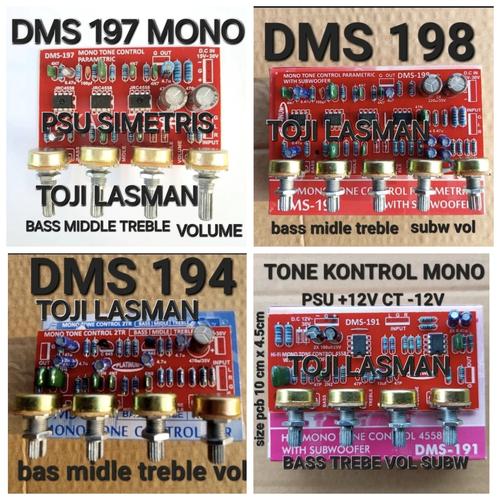 Jual dms 197 parametrik tone kontrol control mono middle toa vokal ...
