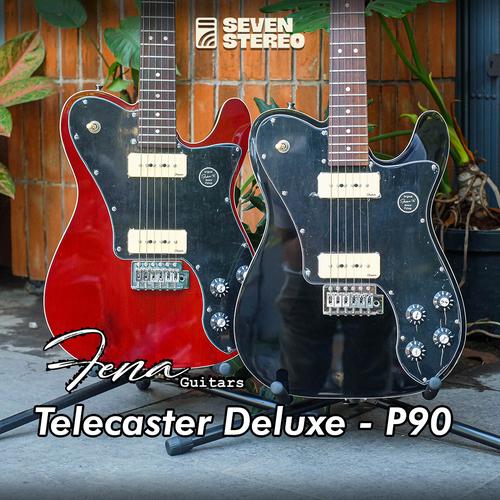 Jual Fena Telecaster Deluxe P90 Rosewood FB Electric Guitar - Red Wine ...