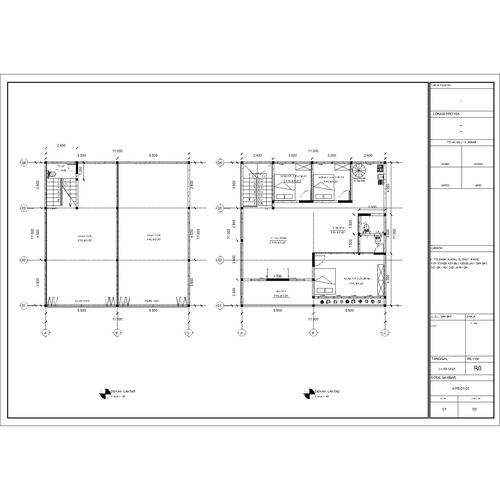 Jual Gambar Kerja Ruko 2 Lantai Lengkap Arsitektur Struktur Instalasi ...