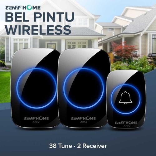 Jual Bel Pagar Pintu Rumah Kantor Wireless Waterproof Door Bell 1 / 2 ...