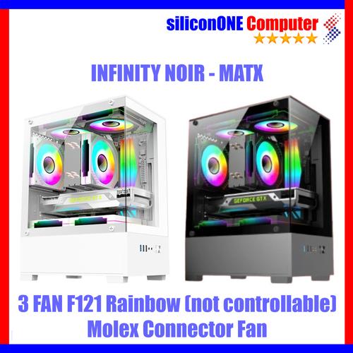 Jual Infinity Noir 3Fan Rainbow MATX Fan Static Rainbow Molex Gaming ...