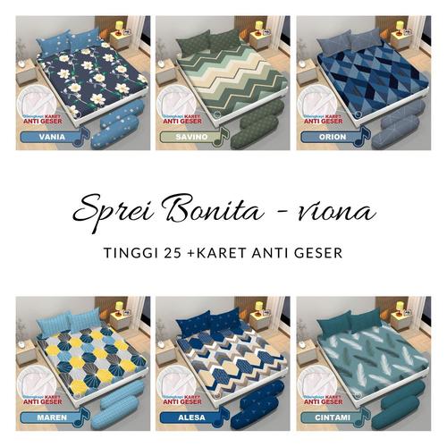 Jual Sprei Bonita Viona Queen 160x200 tinggi 25 dengan karet anti geser ...