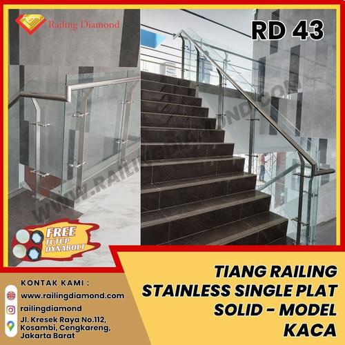 Jual Tiang Railing Tangga Stainless SUS 304 Hairline [RD 43] - Jakarta ...