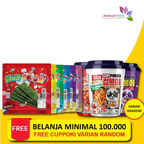 Jual NorIBoom 1 BOX ISI 12 / Nori Sachet Seaweed Snack 3g Halal ...