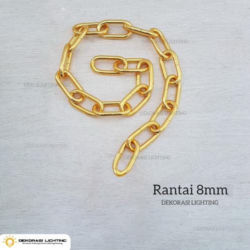 Jual Rantai gold untuk lampu gantung kristal extra large 8mm jumbo ...