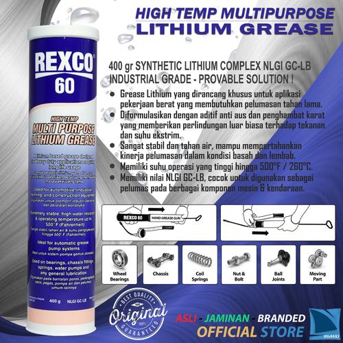 Jual Minyak Gemuk 400 gram Anti Panas 500°F / NLGI GC-LB High Temp ...