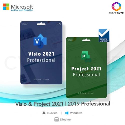 Jual Microsoft Visio Project 2021 | 2019 | 2016 Professional - ORIGINAL ...
