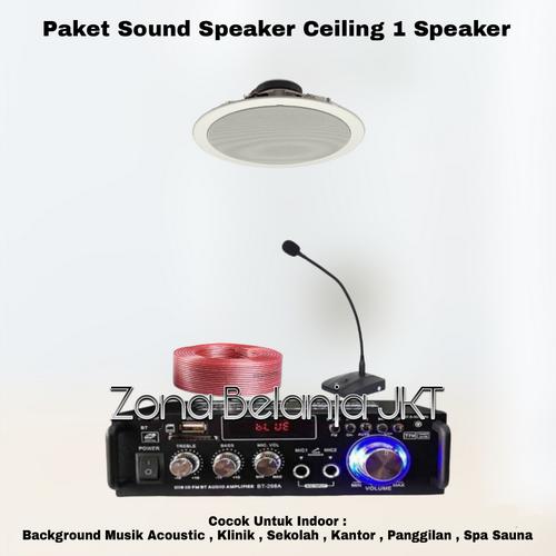 Jual Paket Sound Speaker Plafon Ceiling Toa 1 Speaker Cafe Kantor Klinik Panggilan Garansi ...