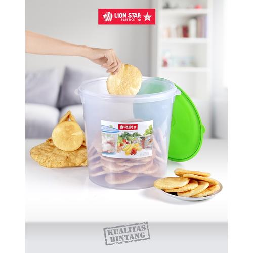Jual Toples Bulat Plastik Kerupuk Krupuk Cemilan Makanan Serbaguna Lion ...