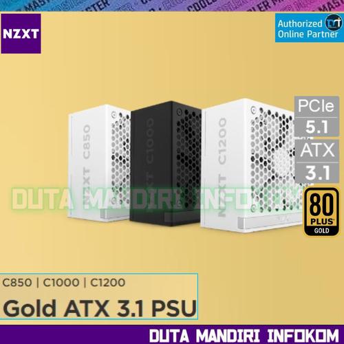 Jual NZXT C850 C1000 C1200 GOLD - 80+ Plus ATX 3.1 PCIe 5.1 Fully ...