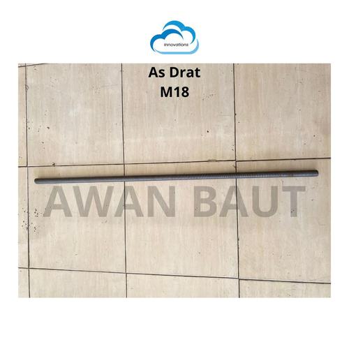 Jual As Drat Besi Mentah M18 Baut Stud Bolt Full As Drat - Kab. Bogor ...