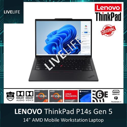 Jual LENOVO ThinkPad P14s Gen 5 / Generation 5 / G5 (2024) - 14" Mobile ...