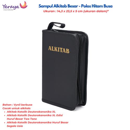 Jual Sampul Cover Alkitab Besar - Polos Hitam Busa Tas Buku Alkitab ...
