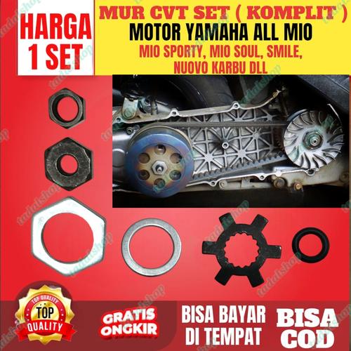 Jual mur cvt set yamaha (komplit) mur cvt mur mangkok mur matahari mur ...