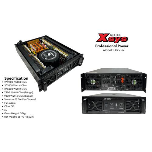 Promo PROFESSIONAL POWER XSYS GB 2.3+ - Kab. Tangerang - XSYS PRO AUDIO | Tokopedia