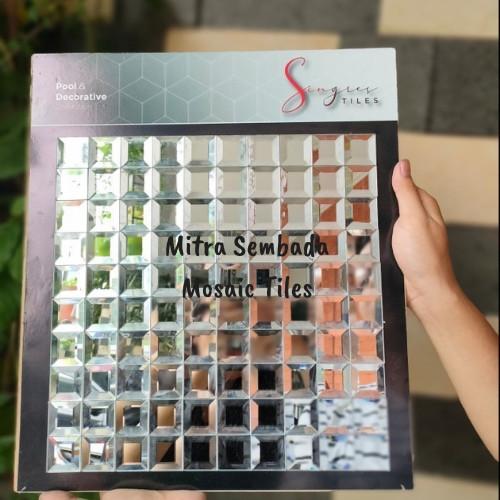 Jual Interior Dinding Mewah Kaca - Mosaic Tile Mirror Singress Type ...