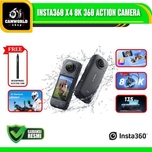 Promo Insta360 X4 8K 360 Action Camera Insta 360 ONE X4 Action Cam RESMI - PAKET A - Jakarta ...