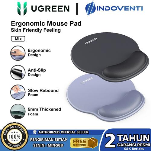 Promo UGREEN Ergonomic Mouse Pad Bantalan Pergelangan Tangan Mouse With ...