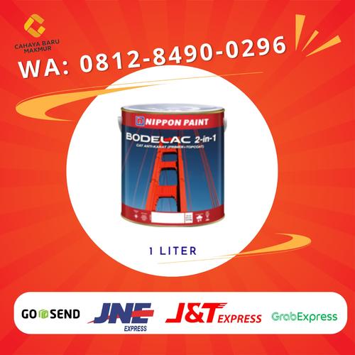 Jual NIPPON PAINT BODELAC 2IN1 ANTI KARAT CAT BESI 1 LITER - Black Doff ...