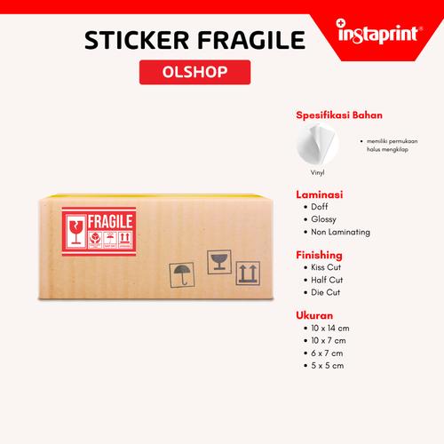 Jual Sticker murah Fragile Olsop/Sticker Awas Pecah Kemasan/Paket - 6x7 - Kota Tangerang ...