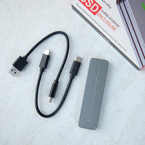 Jual SSD NVME Enclosure 10 GBPS USB C 3.1 Gen 2 Aluminium Case Dual ...