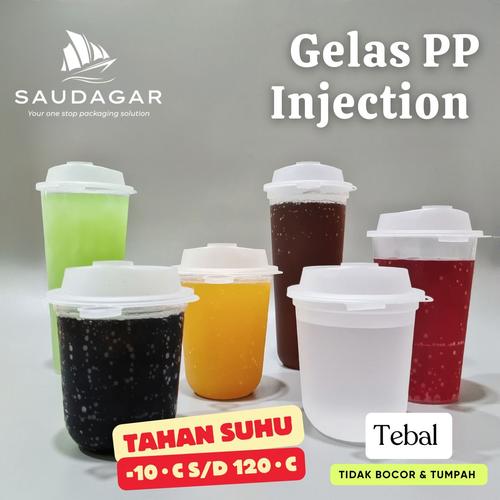 Promo Gelas cup PP injection / Gelas thinwall 12 oz / 14 oz / 16 oz ...