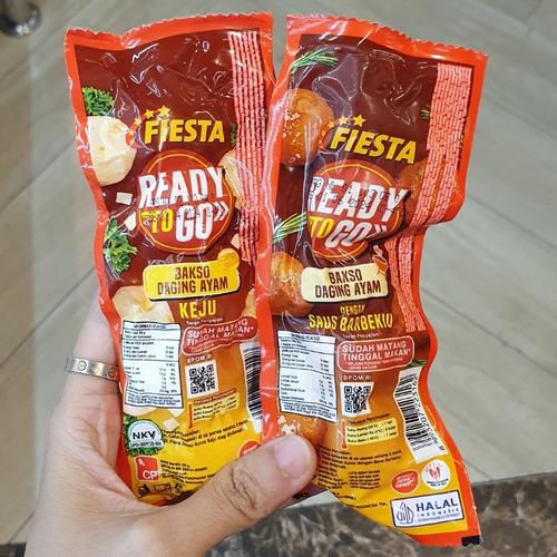 Jual Fiesta Ready to go Bakso Daging Ayam Saus BBQ barbeque/KEJU siap ...
