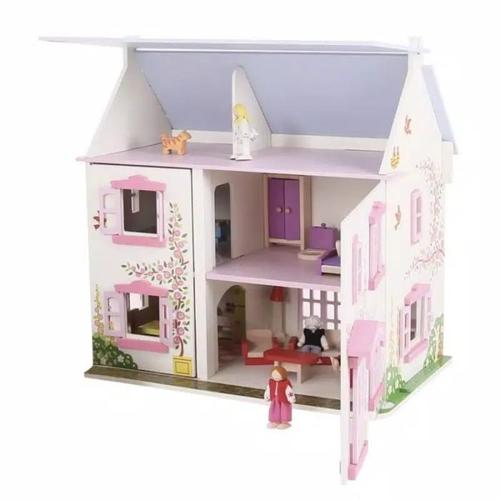 Jual Wooden Doll House, Rumah Boneka Kayu, Mainan Rumah Rumahan,Doll ...
