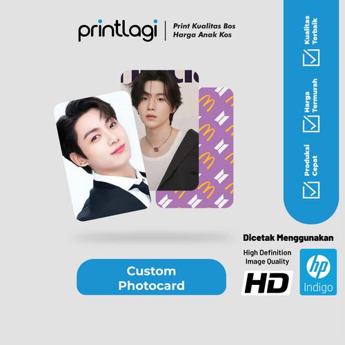 Jual CETAK PHOTOCARD CUSTOM FREEBIES / Koleksi Penggemar / Photocard Tebal / Photocard Kpop ...