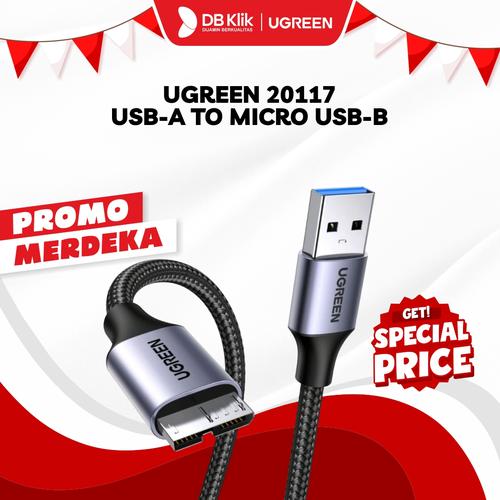 Jual Kabel Data HDD External UGreen USB-A Male to Micro USB-B Male ...